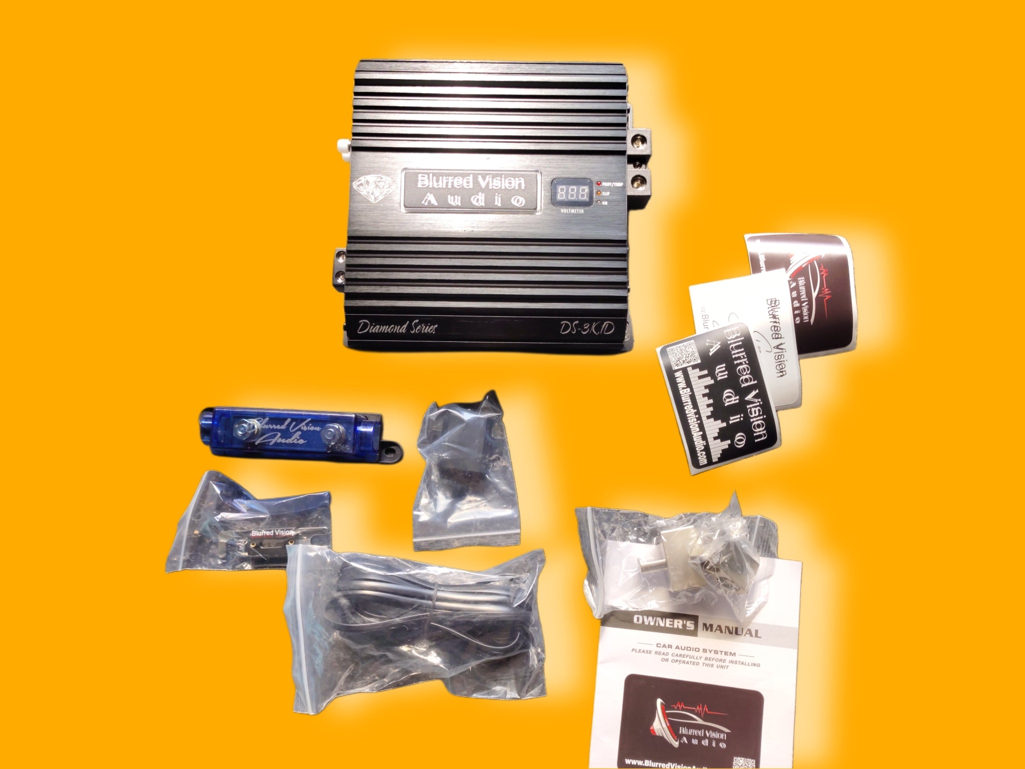 Blurred Vision Audio Diamond Series DS-3K.1D 3000RMS 1 Ohm – Blurred Vision Car Audio ...